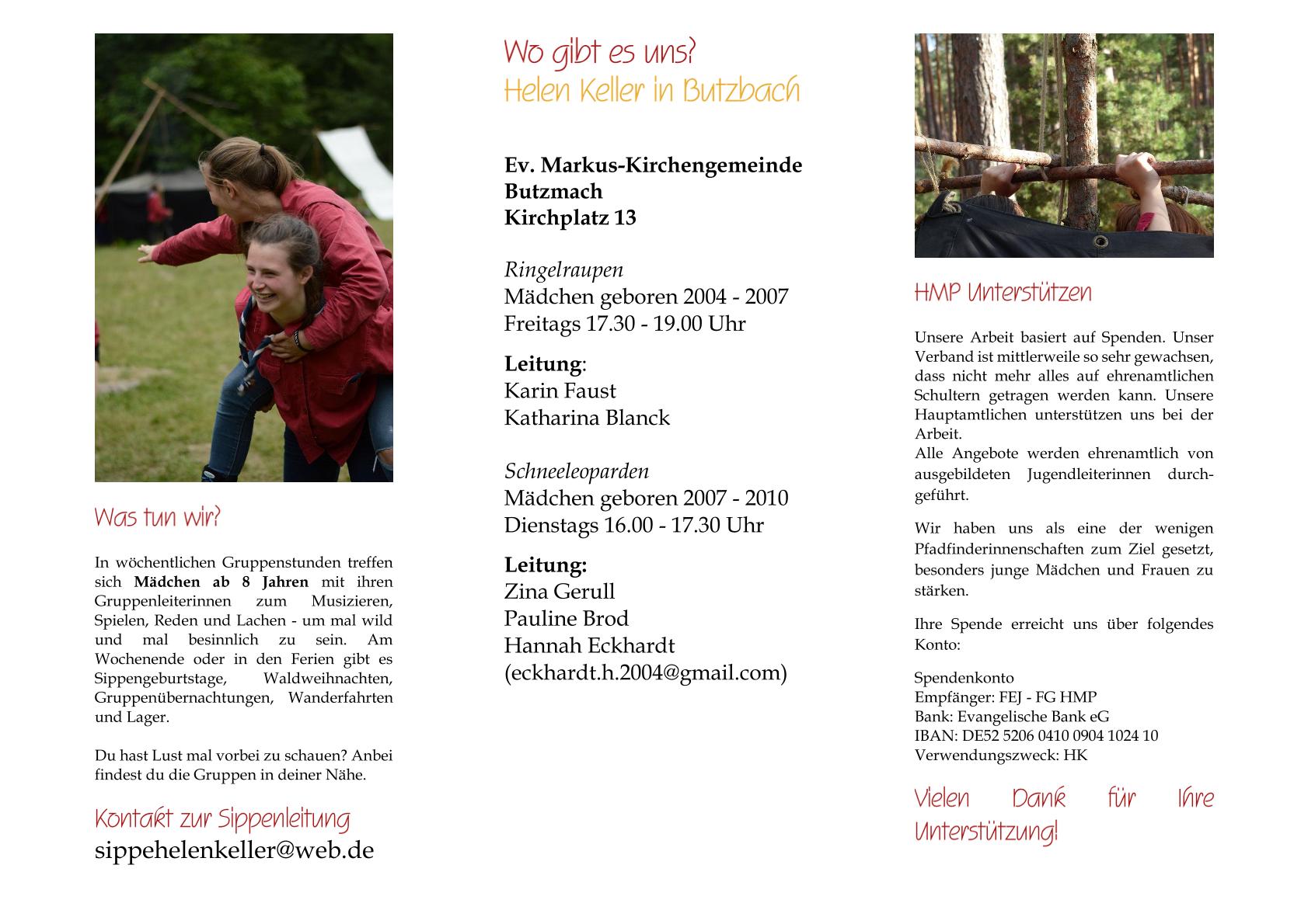 Herzliche Einladung zur Gruppenstunde - Heliand Pfadfinderinnenschaft