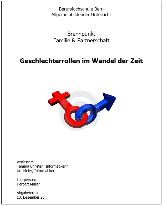 Wie wird ein Titelblatt gestaltet? - va-abus Webseite!