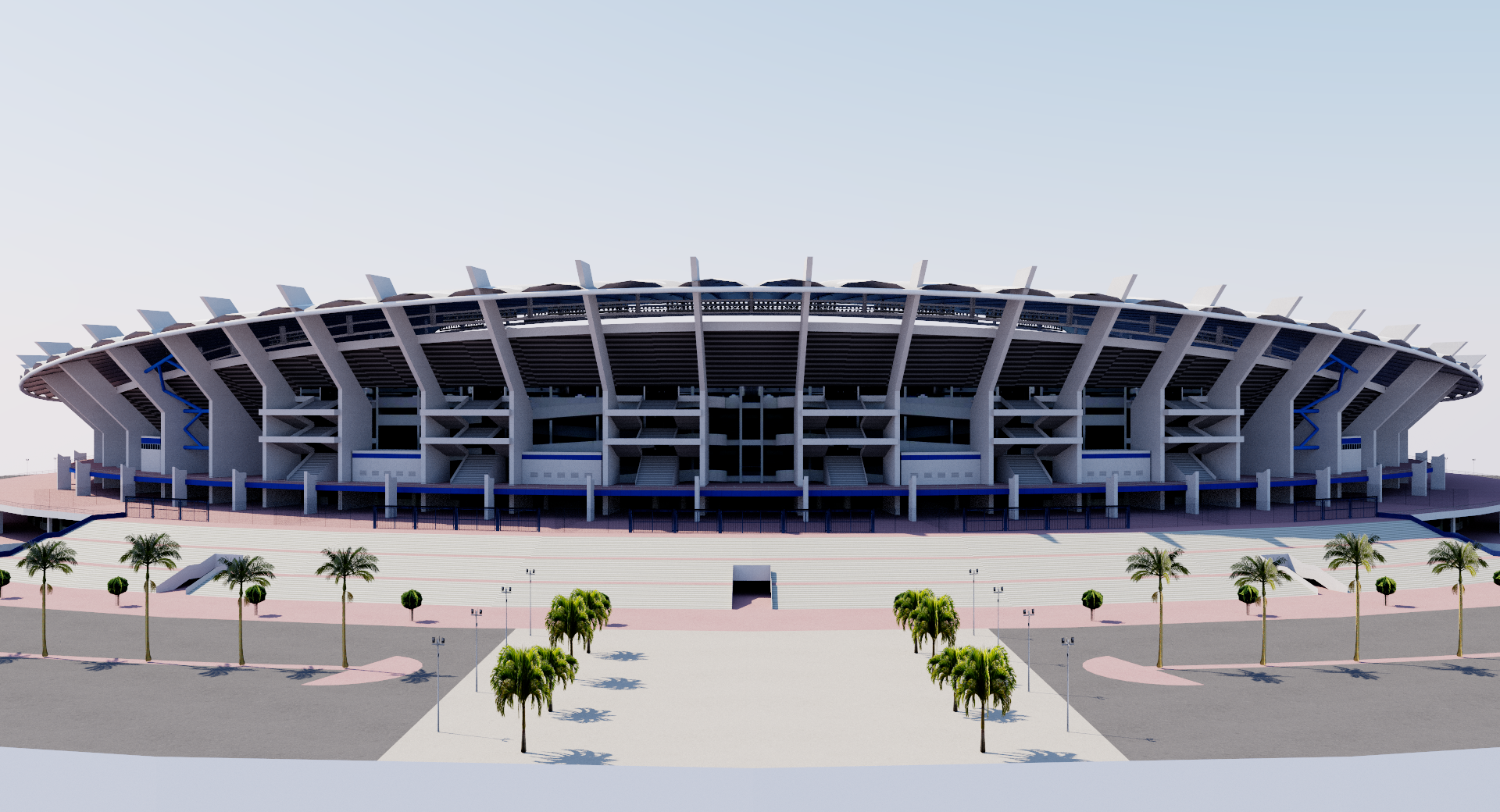 Jaber Al-Ahmad International Stadium Kuwait - Best 3D models of sports ...