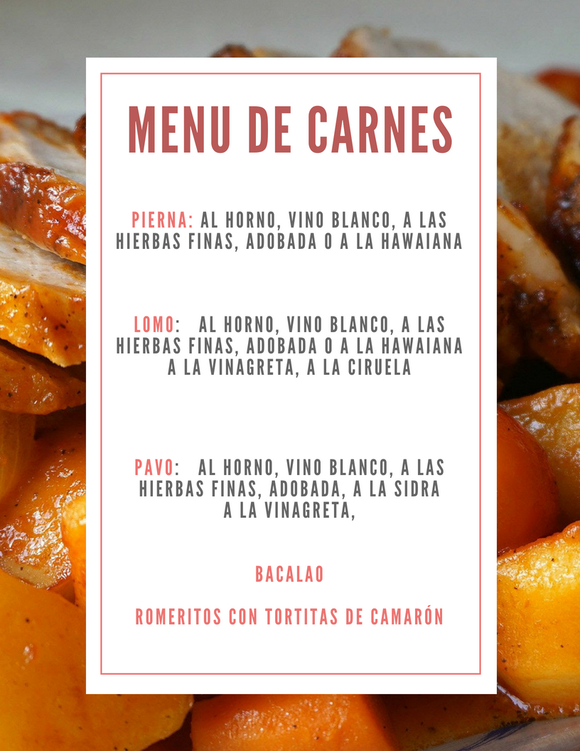 Menú de Carnes - Página web de losalejandros
