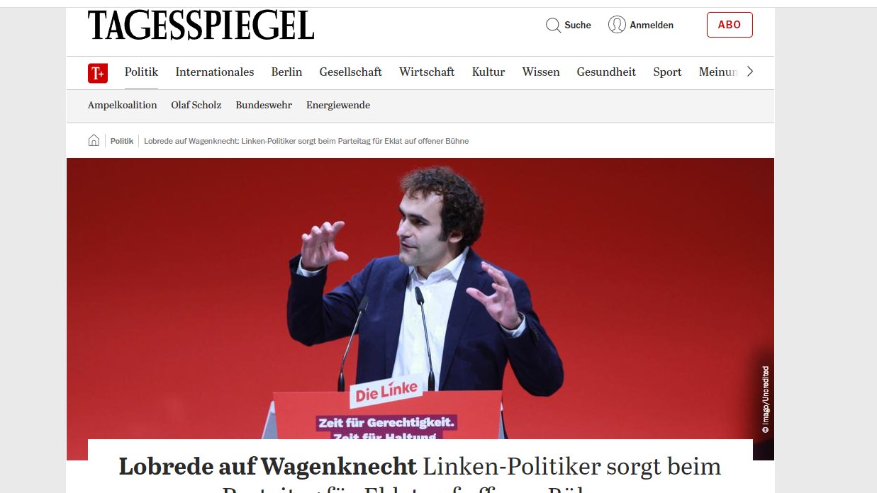 Die Linke - eine Bijan Tavassoli-Abschiedsgala - polemica-blogs Webseite!
