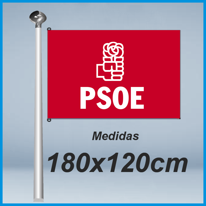 Bandera PSOE 180x120cm - Don Bandera