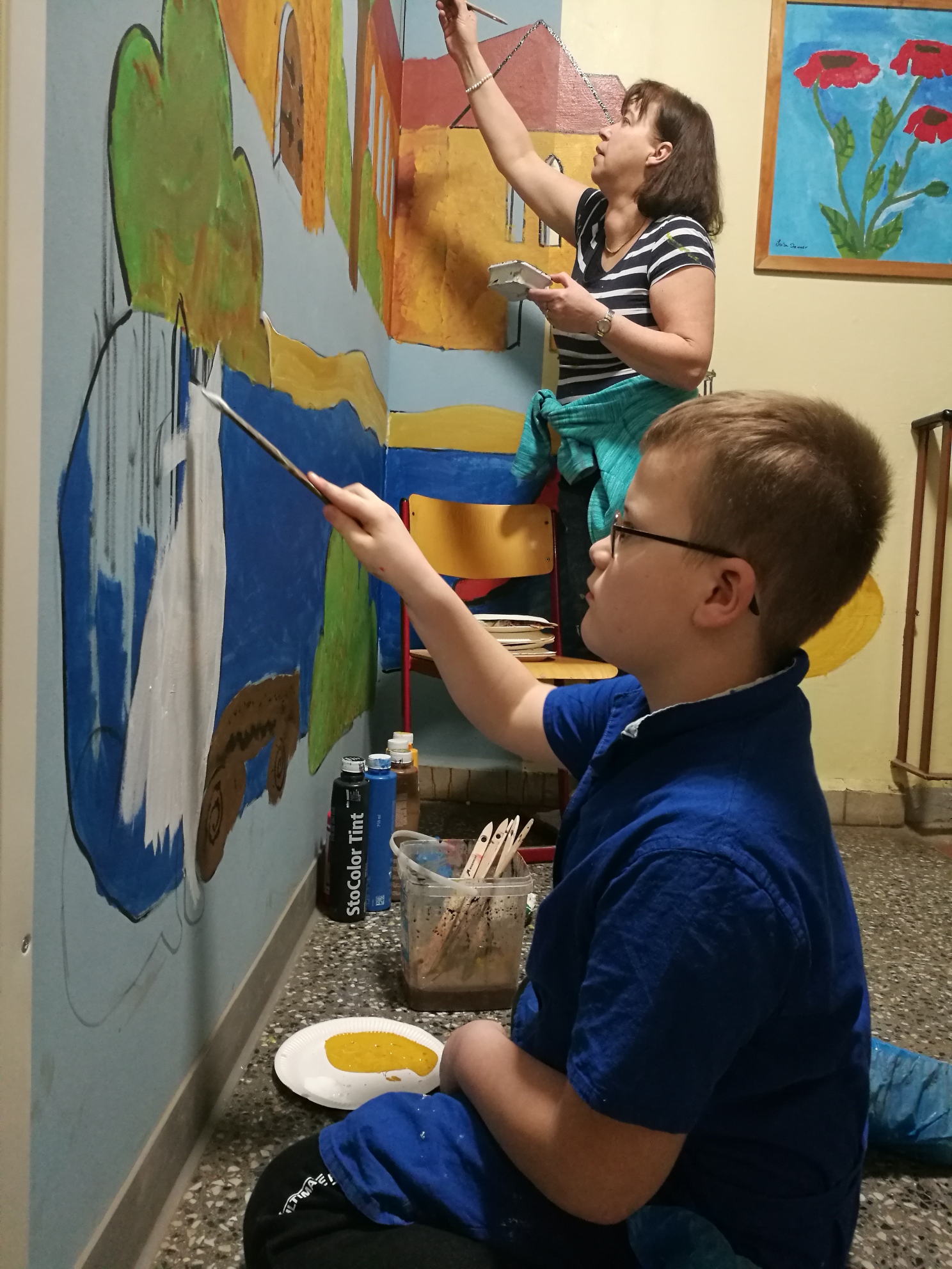 Ein Malprojekt für Kinder im Rahmen des KUMASTA-Projektes ...