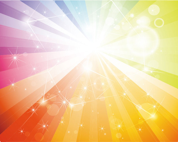 虹色光線が輝く背景 Rainbow Galaxy Vector Background Free Art Jimdo