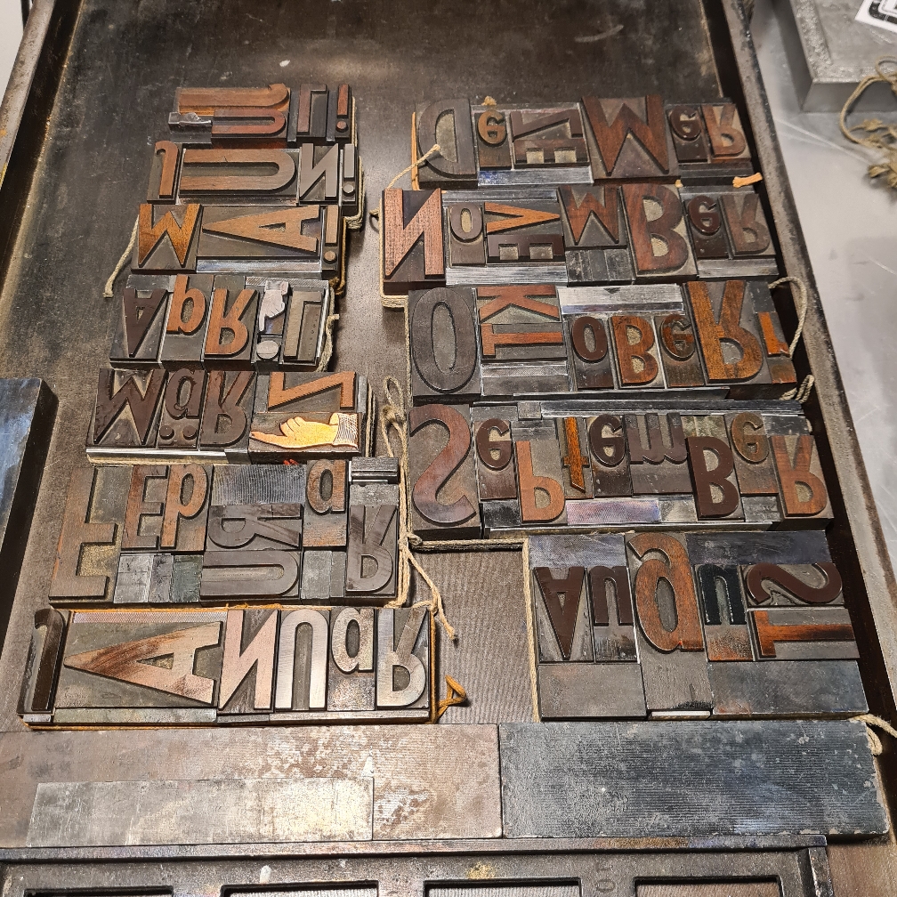 Typografie Shop: Franzbrötchen Plakat - Typografie und Handsatz Hamburg