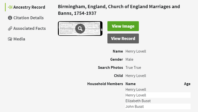 Henry Lovell & Emma Bushell - birchfamilytree