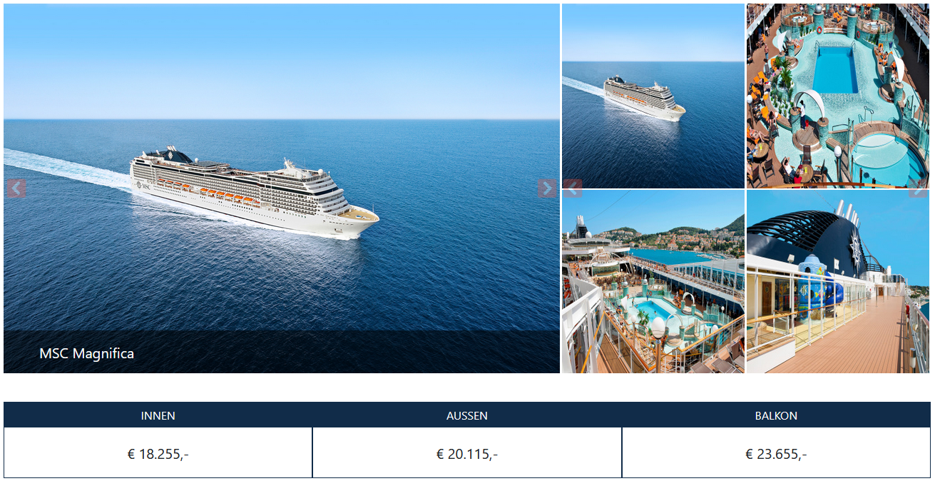 MSC Weltreise 2026 Balkonkabine p.P. ab 22.888,-€ 118 Nächte günstig buchen, MSC Magnifica ...