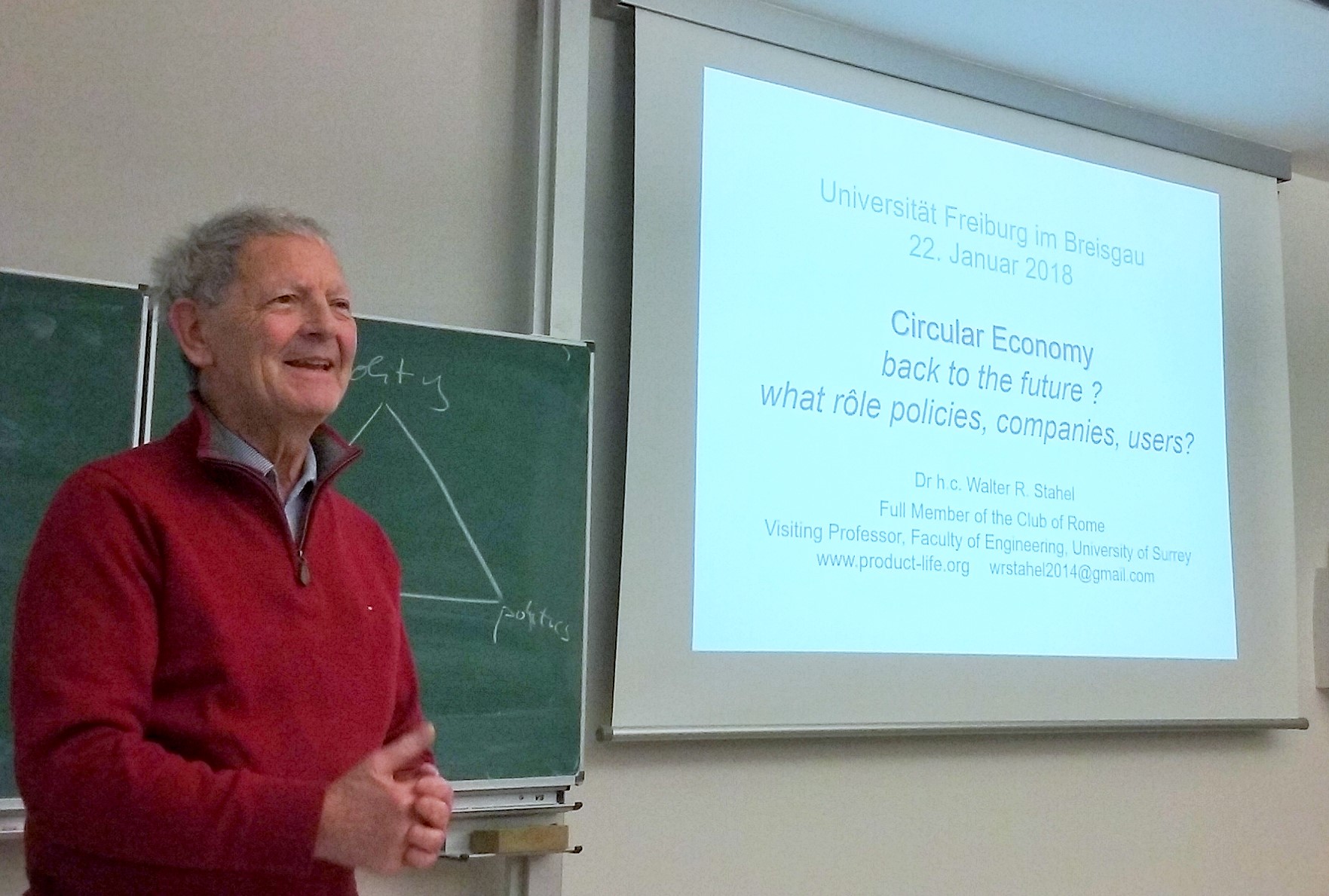 Freiburg Talks on Environment and Society: Prof. Walter R. Stahel ...