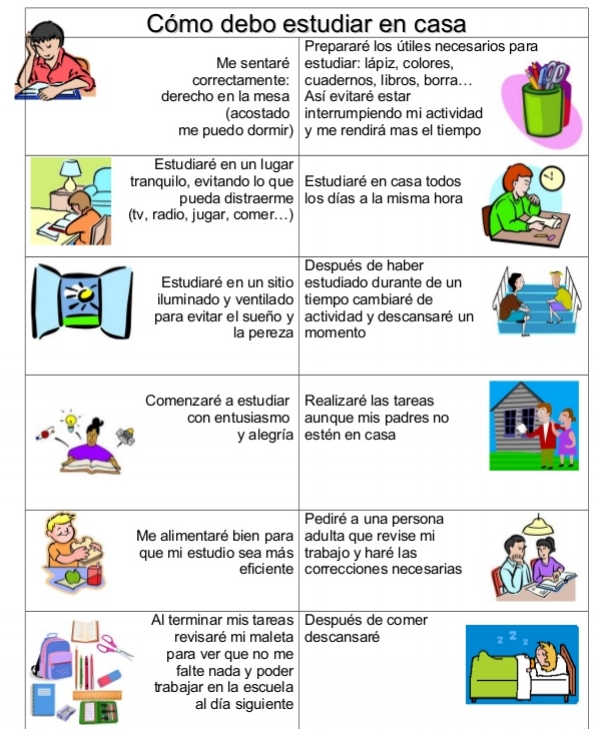 Horario de actividades para niños - elblogdeprimero