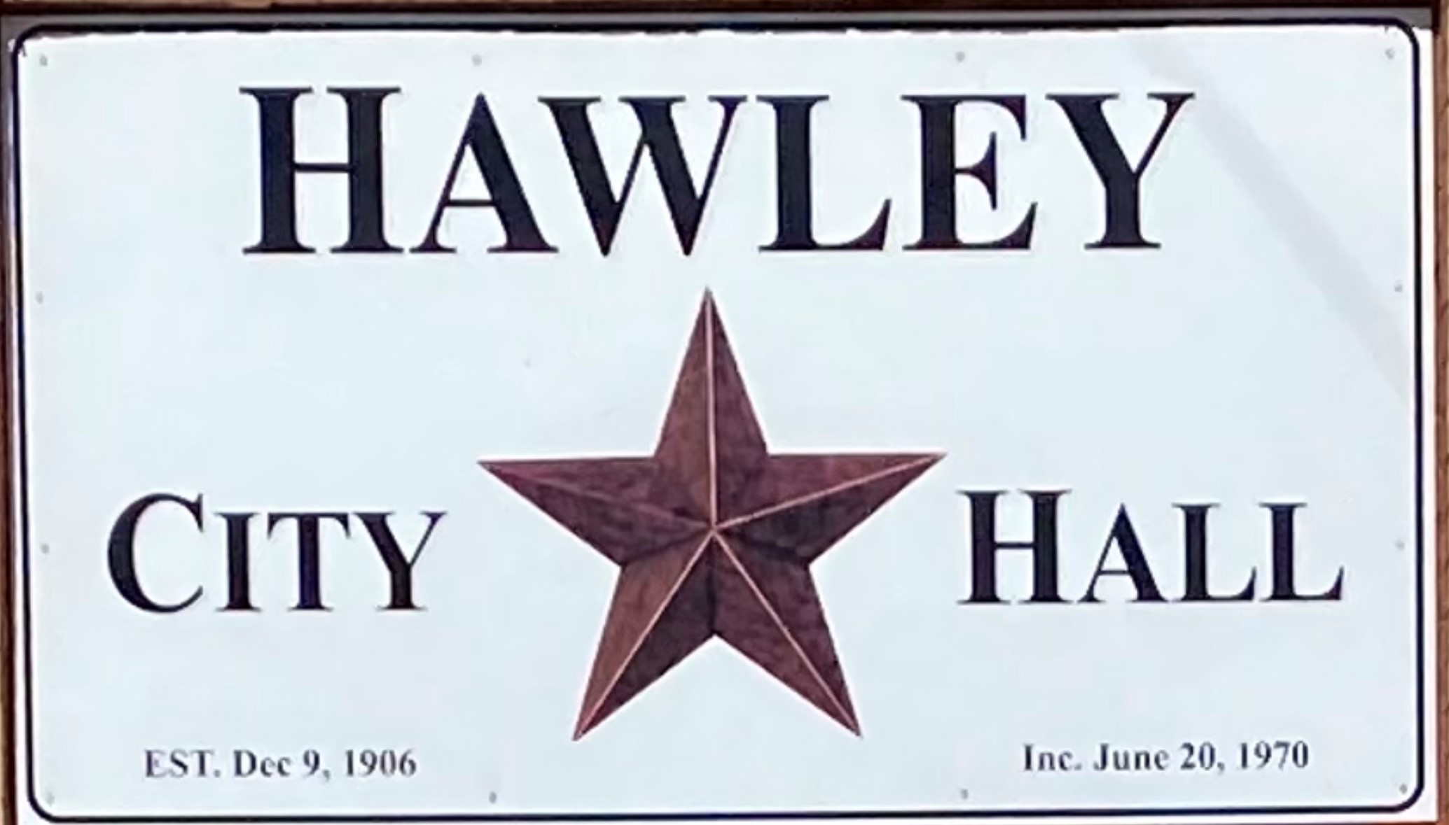 Hawley City Hall - Hawley TX