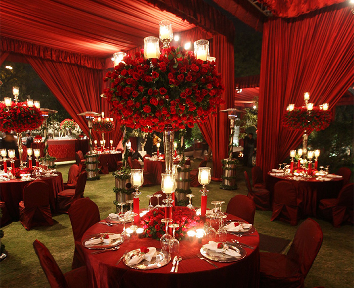 Decoración Boda en Color Rojo - decoracion para fiestas
