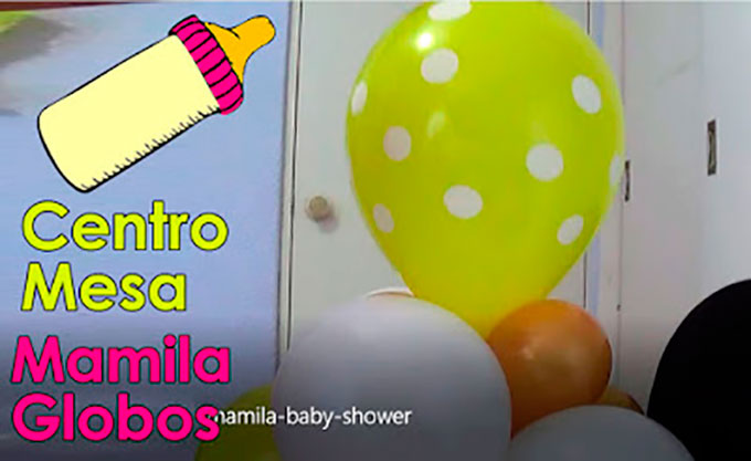 Mamila de Globos para Baby Shower - decoracion para fiestas