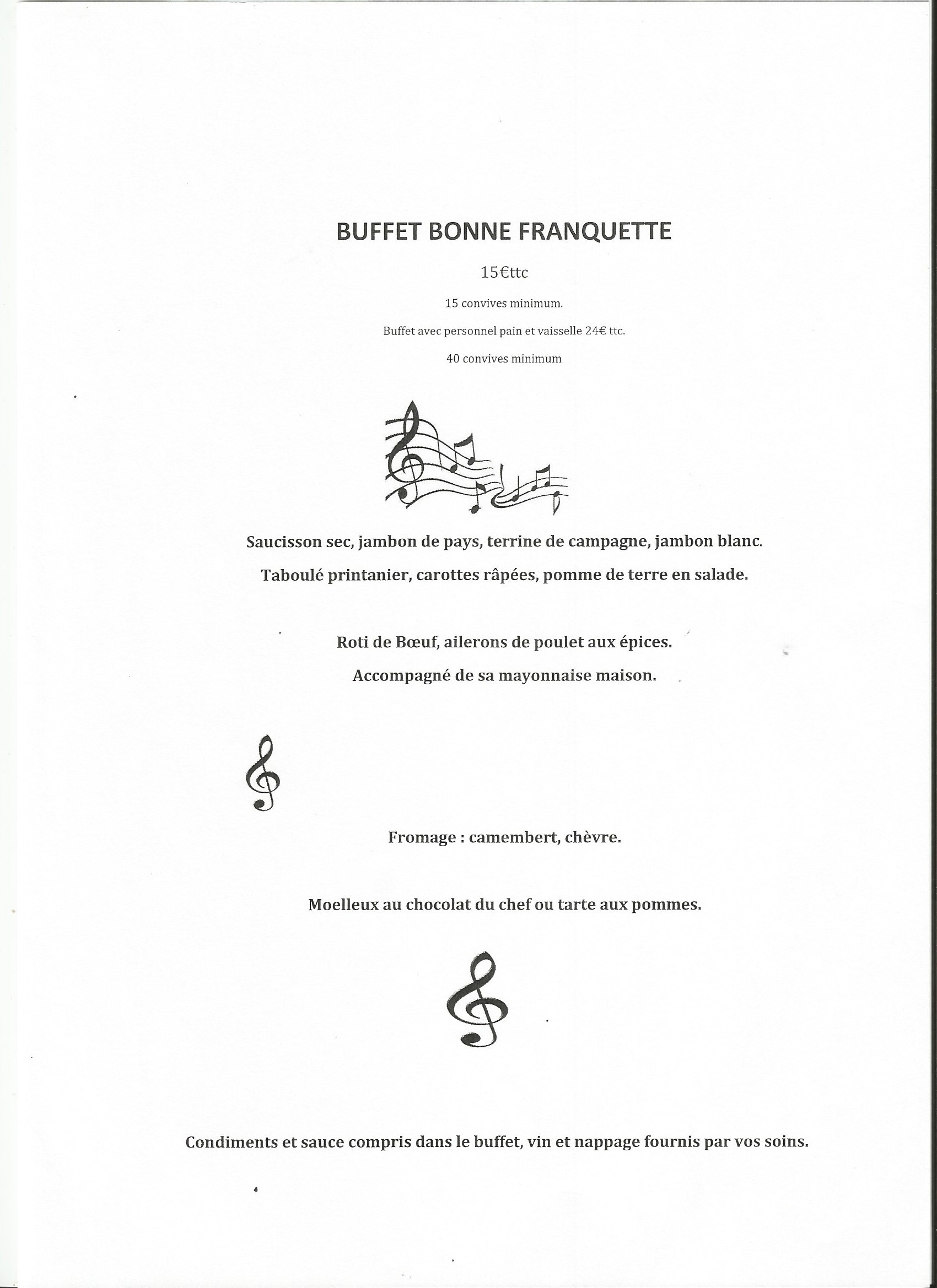 menu buffet - Site de lagourmandine47