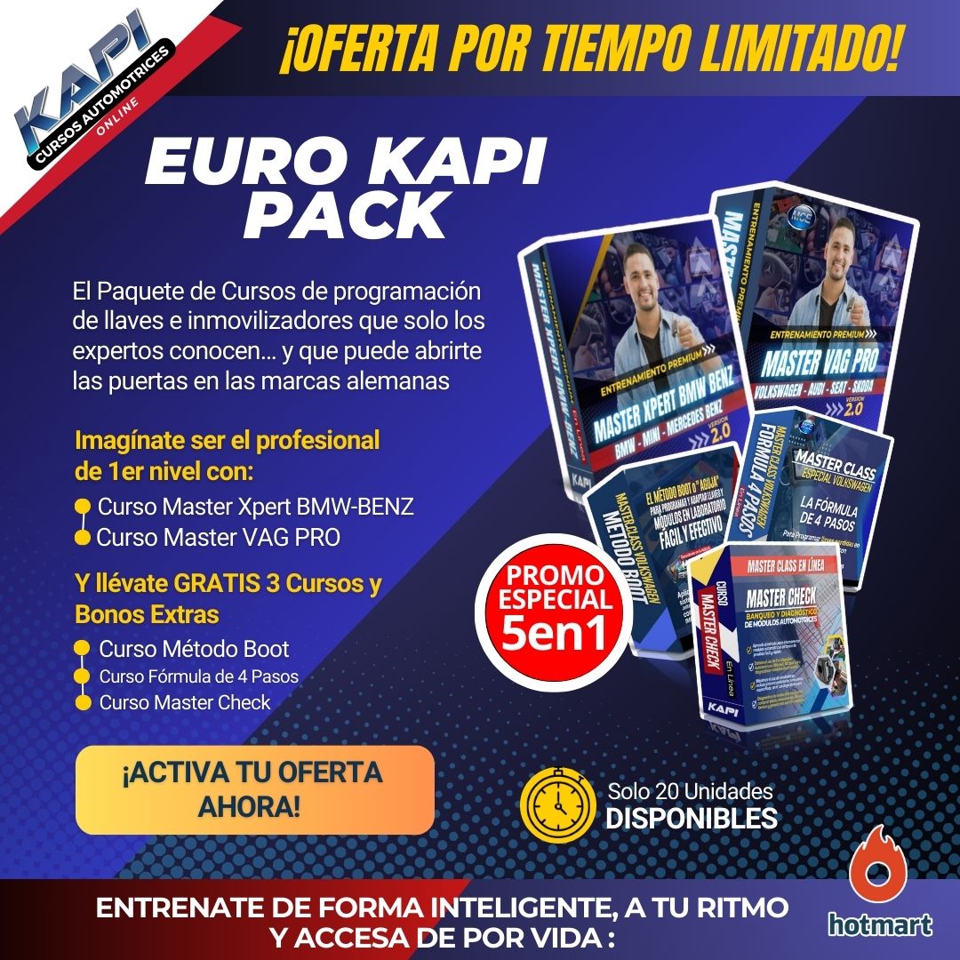 El Paquete de Cursos de programaciónde llaves e inmovilizadores que solo los expertos conocen… y ...