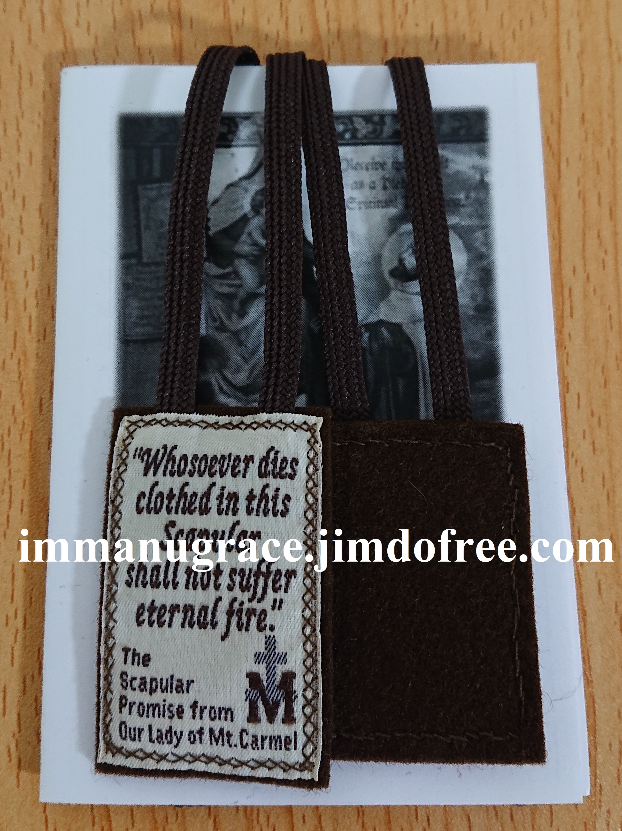 CONDITIONS AND RITUALS ATTACHED TO THE SCAPULAR - IMMANUGRACE Free Gift ...