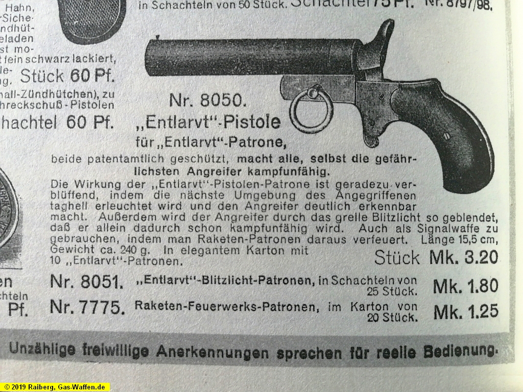 "Entlarvt"-Pistole, .380 Knall - gas-waffen.de