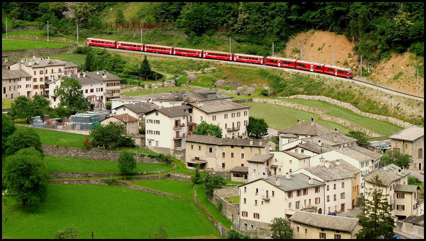 Brusio - Bahnbilder von unterwegs