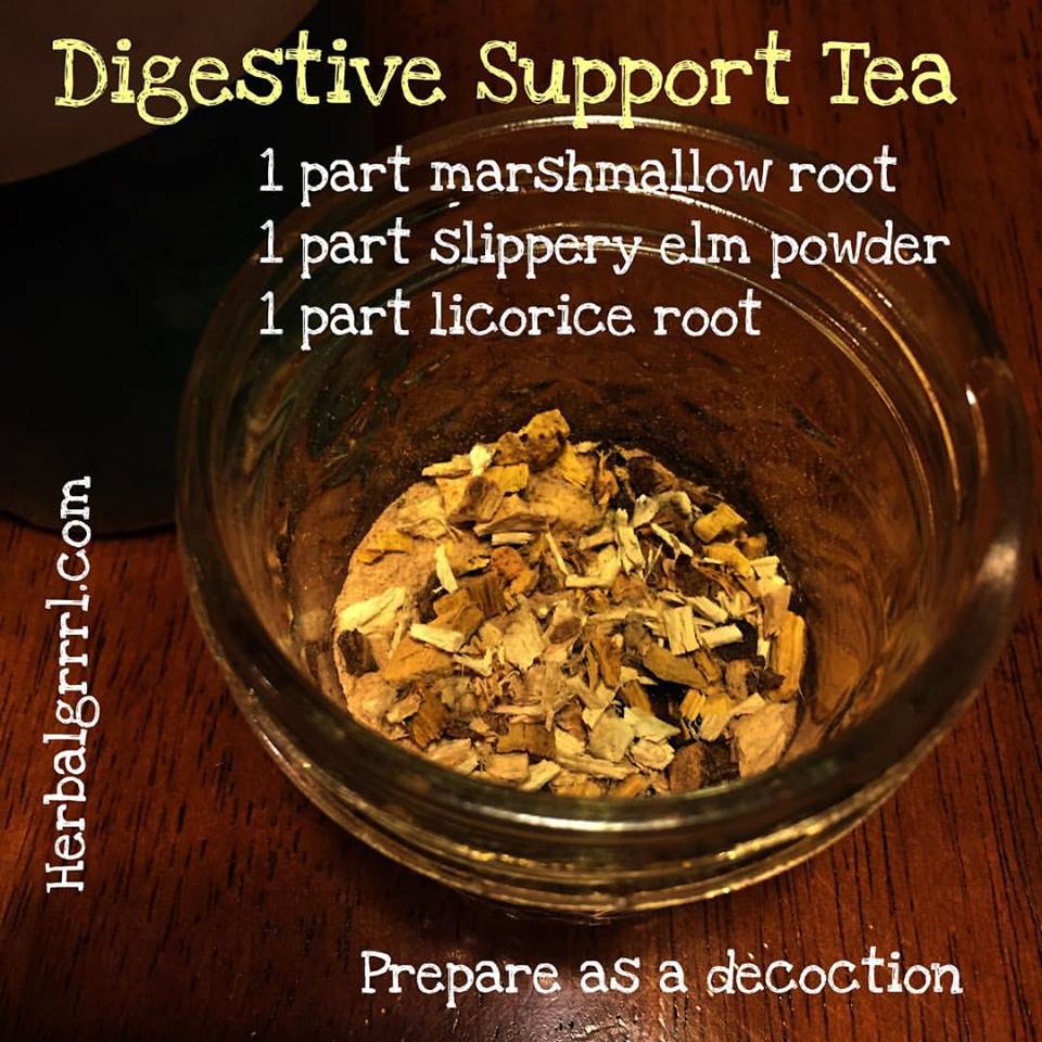 Digestive support tea recipe - herbalgrrrl