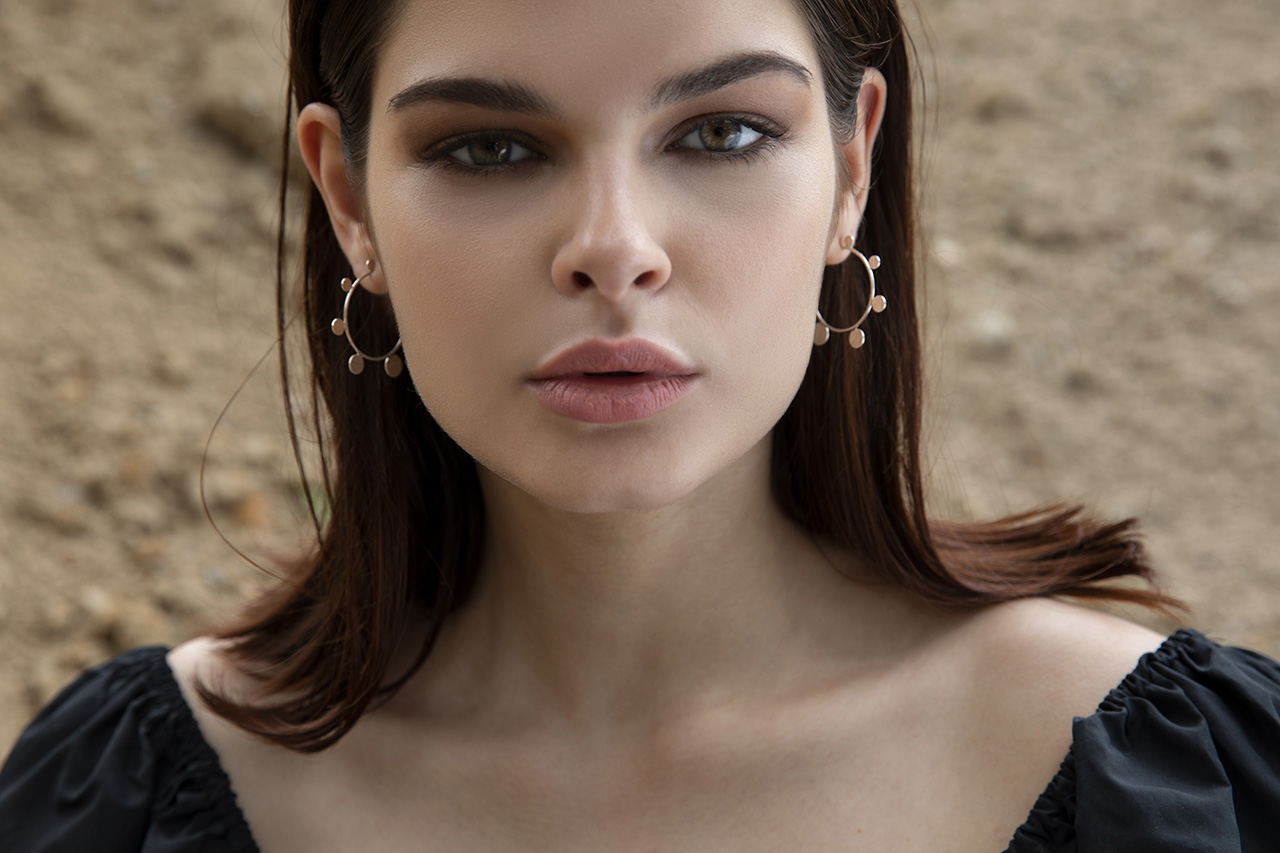 Geometrische Creolen RISING SUN - Laura Christmann Jewellery