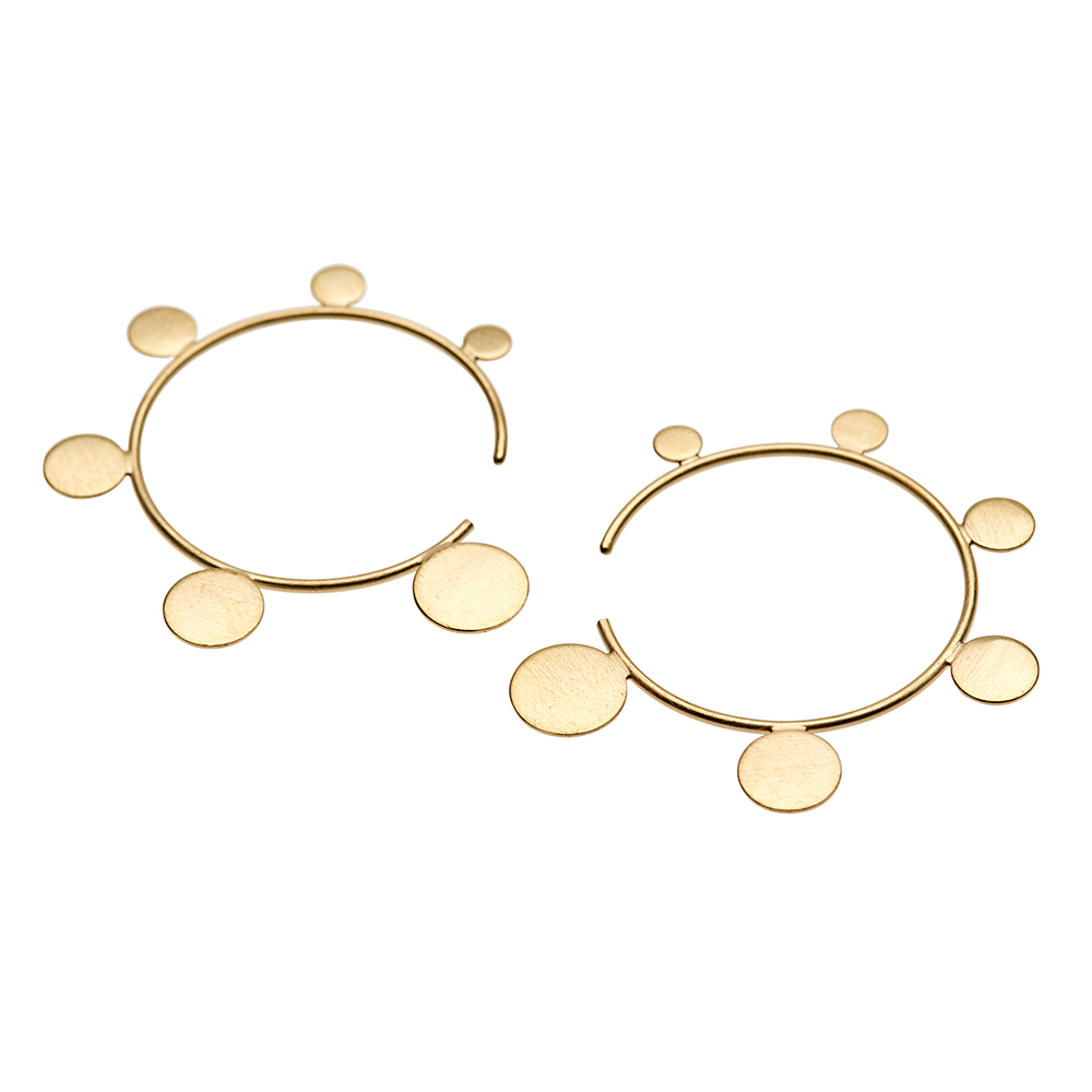 Geometrische Creolen RISING SUN - Laura Christmann Jewellery