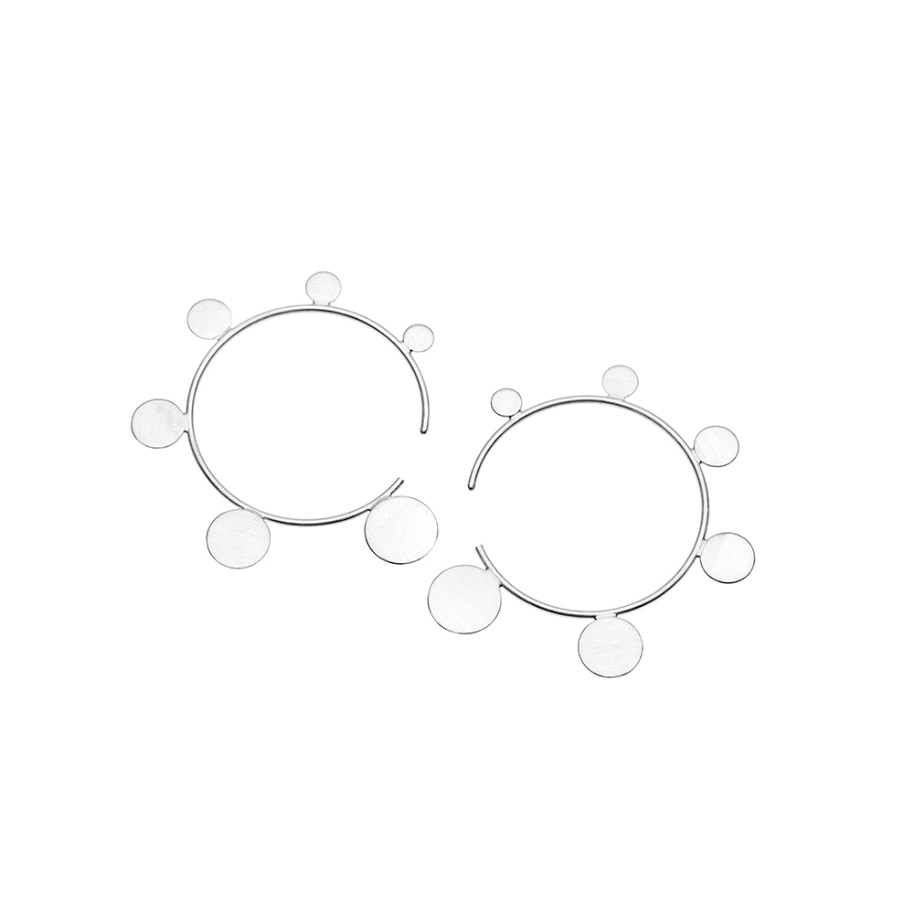 Geometrische Creolen RISING SUN - Laura Christmann Jewellery