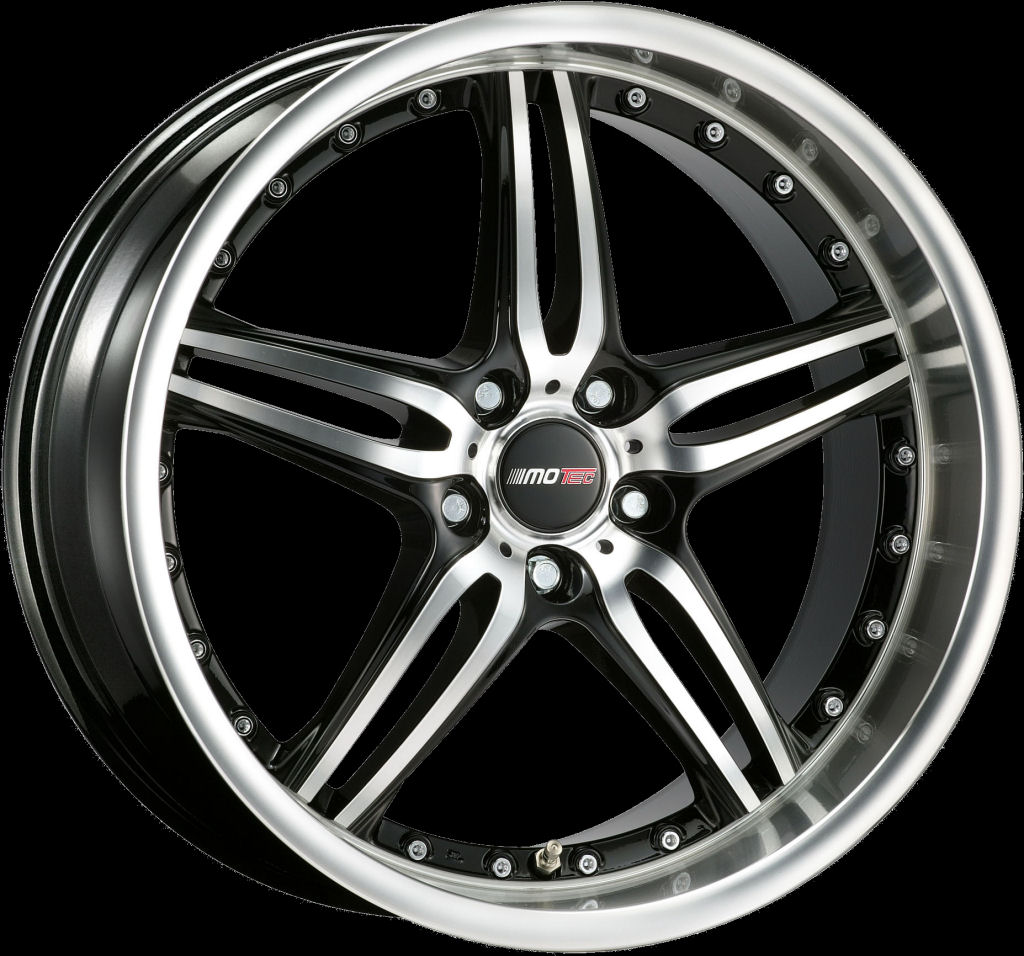 4 STÜCK MOTEC PANTERA SCHWARZ POLIERT 9x20 ET30 LK 5/114,3 ...