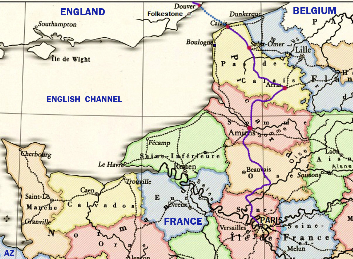 France : Calais - Paris Line - meherbabatravels jimdo page!