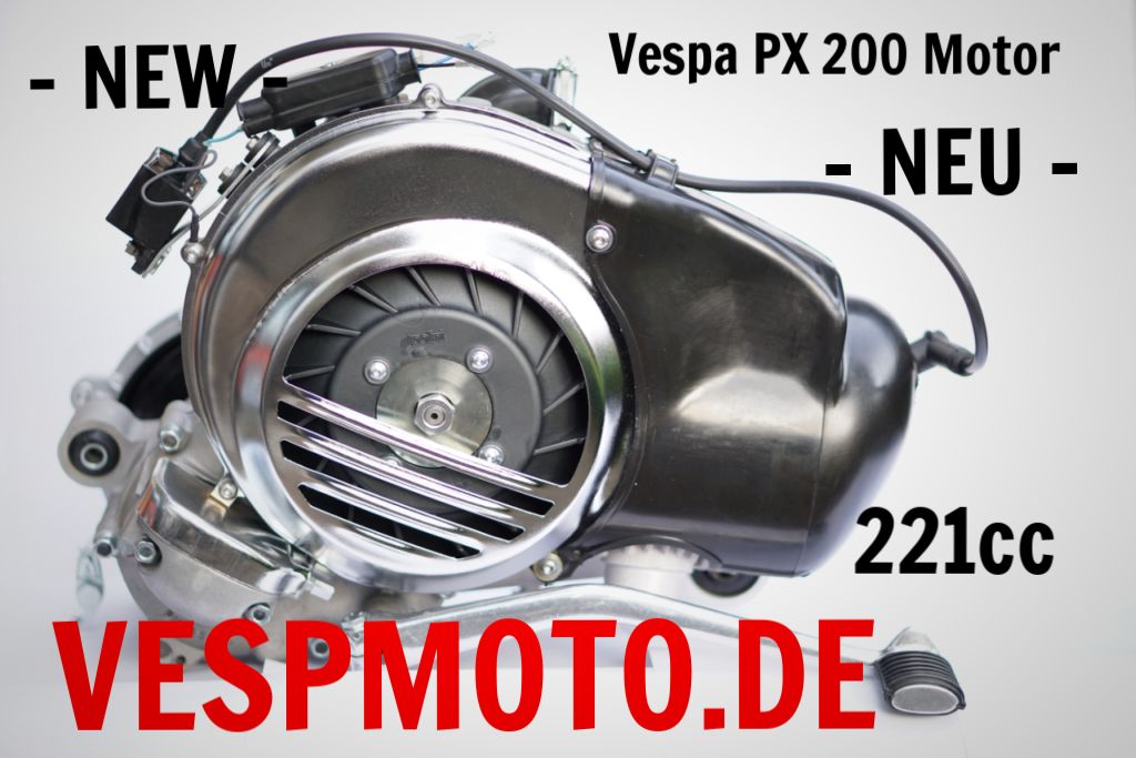 Engine Malossi 221 MHR - Vespa PX 200 Motor by VESPMOTO
