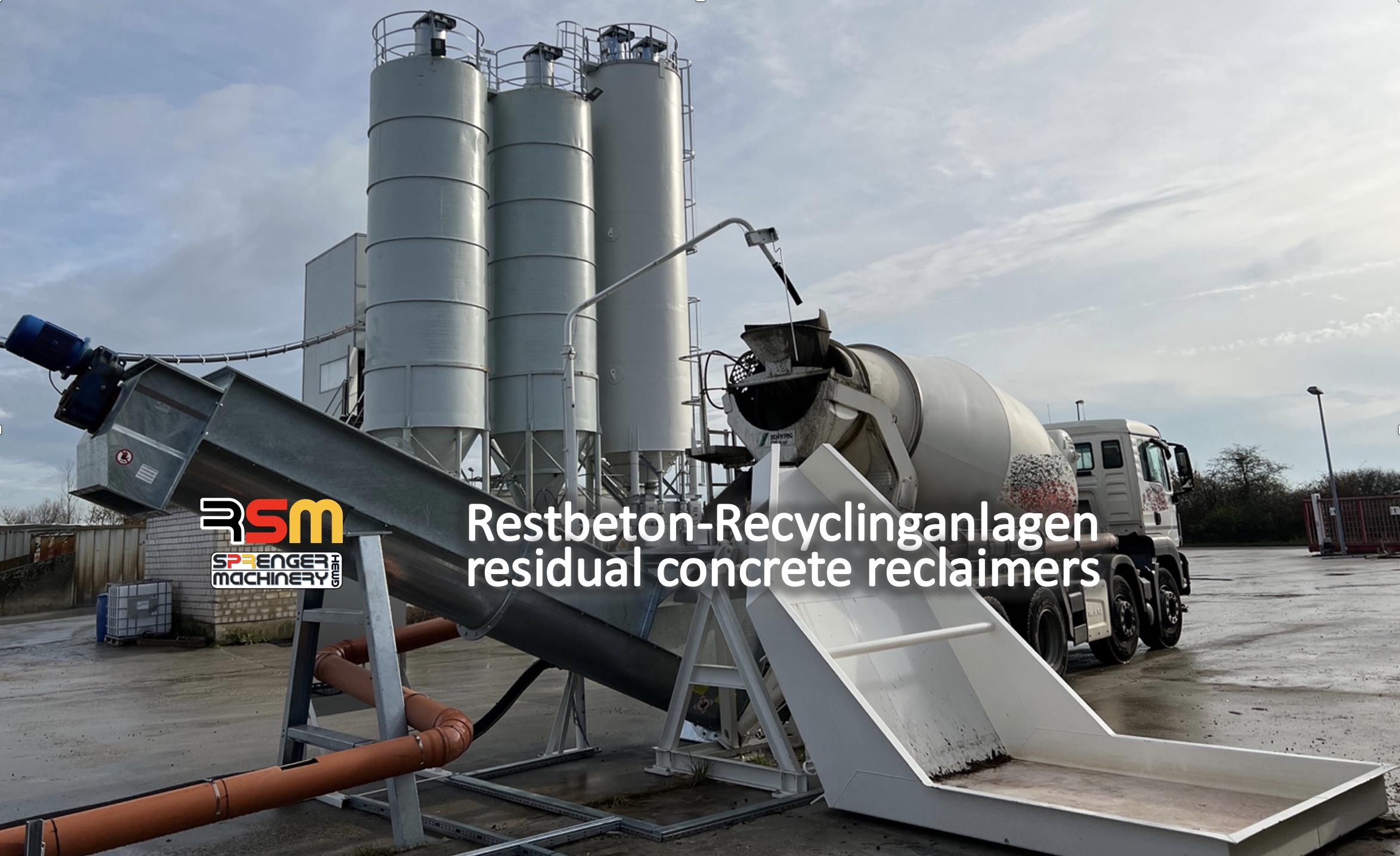 Restbetonrecyclinganlagen, Restbetonanlagen, Restbetonauswascher ...