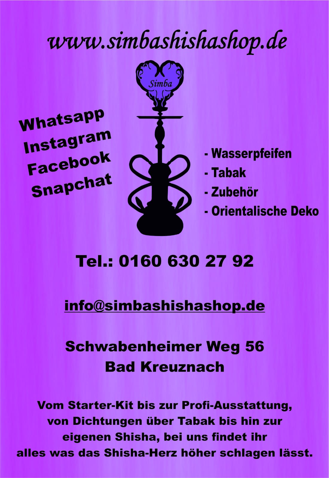 Simba Shisha Shop - simbashishashops Webseite!