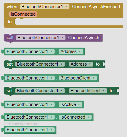 Bluetooth Connector - App Inventor Daniel