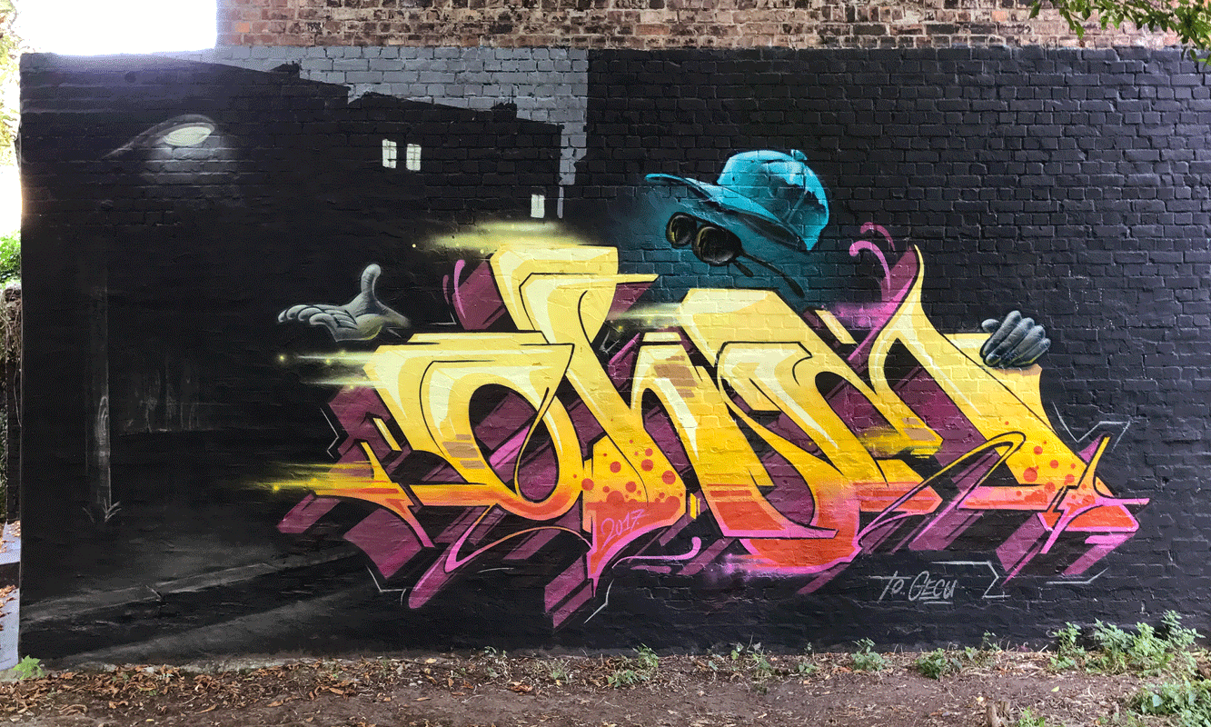 Invisible me - Ohm-One Graffiti from Hamburg