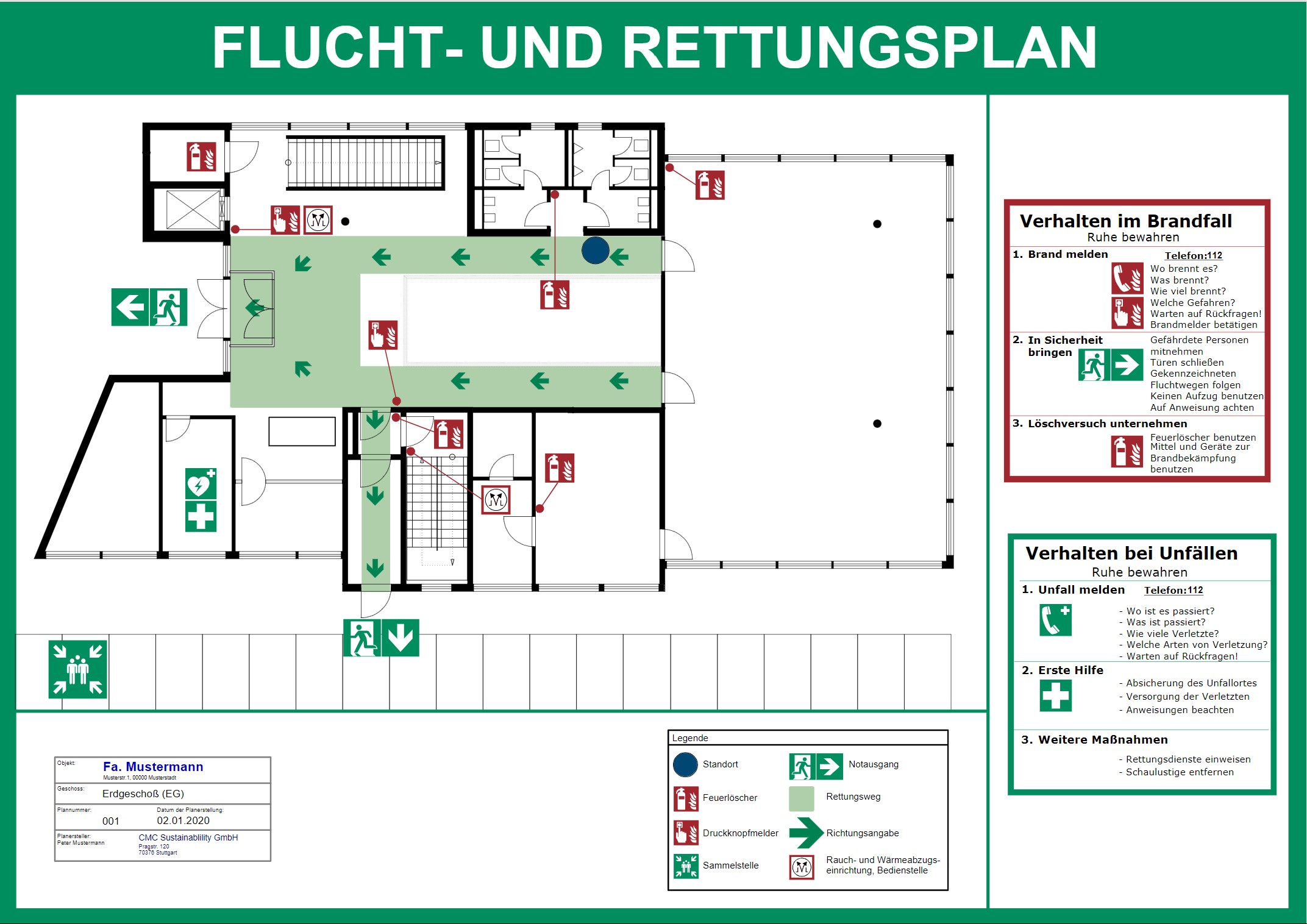Flucht-/Rettungswegepläne - Brandschutzbauftragter