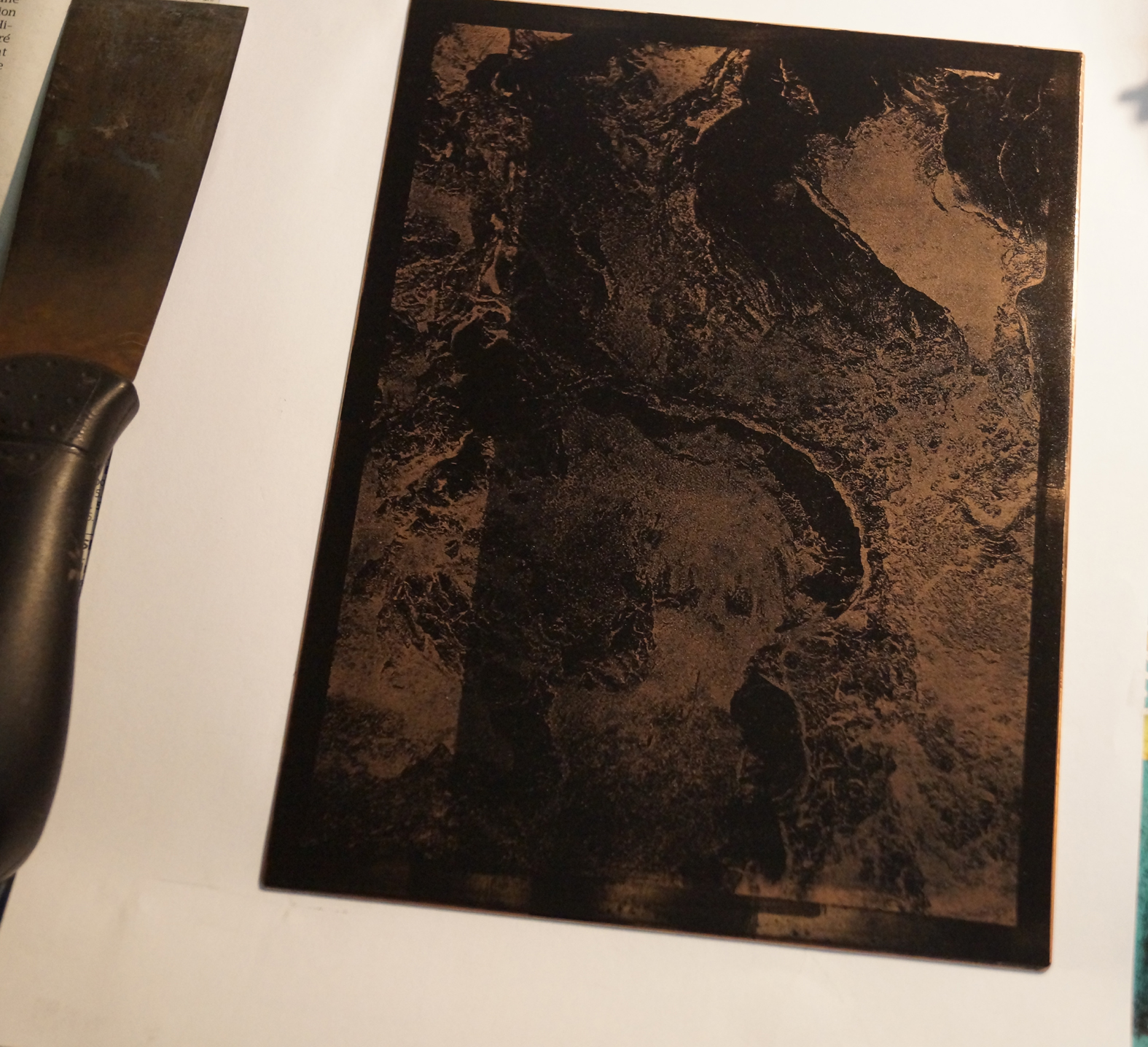 héliogravure - héliogravure sur cuivre