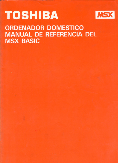 Toshiba. Manual de referencia del MSX Basic - Maquinitas