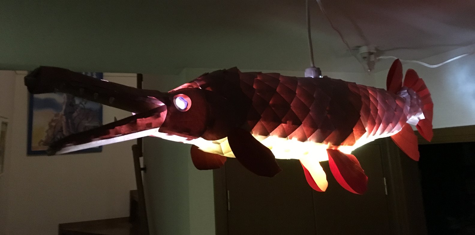 Alligator gar LED - paper coelacanth （ペーパー シーラカンス LED）