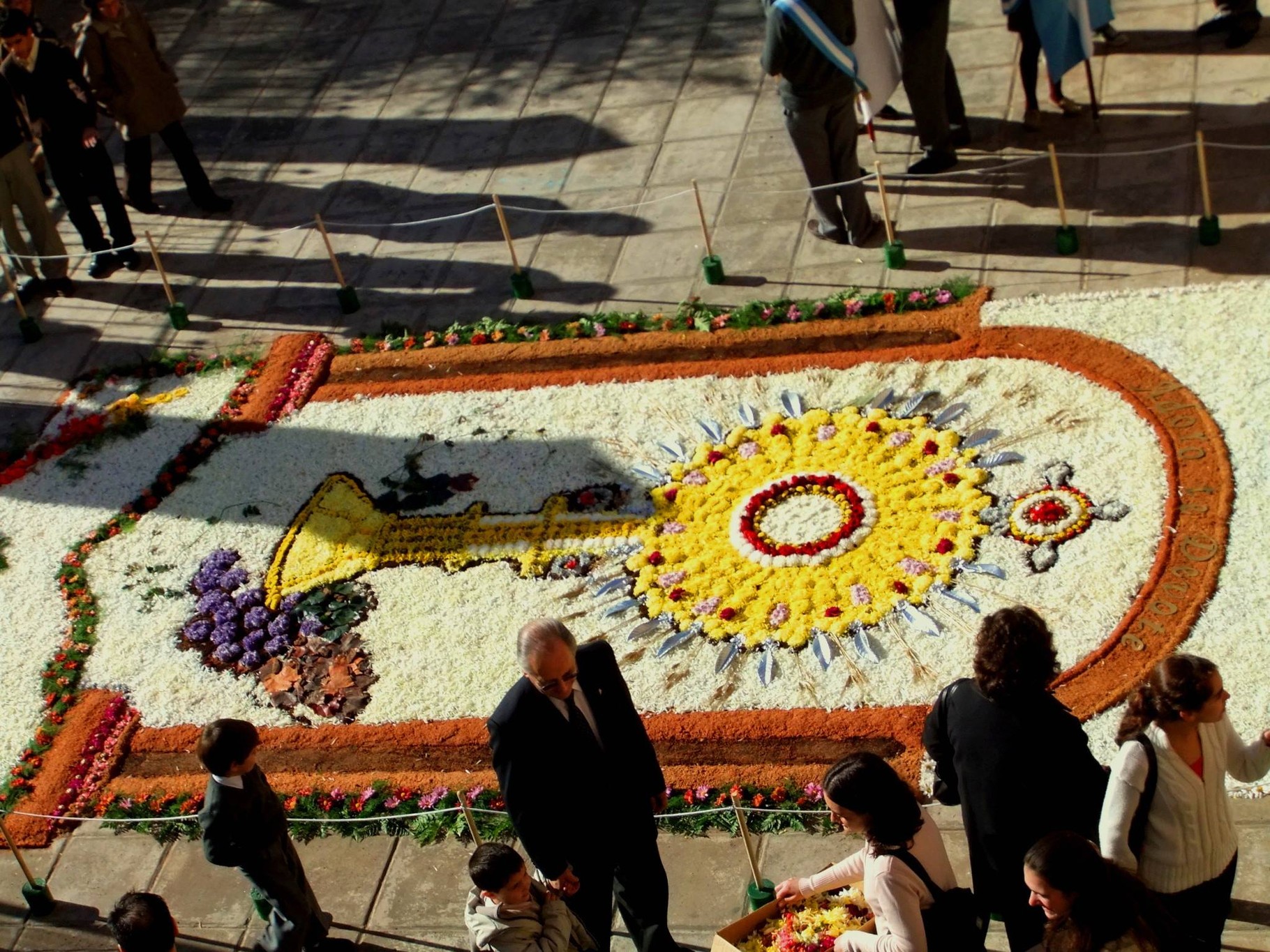 Fotogalerie - Blumenteppich - Blumenteppich für Fronleichnam