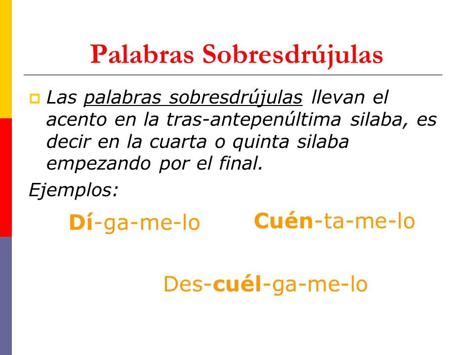 100 Ejemplos De Palabras Sobresdrujulas Encuentra Lo Que Necesitas Images