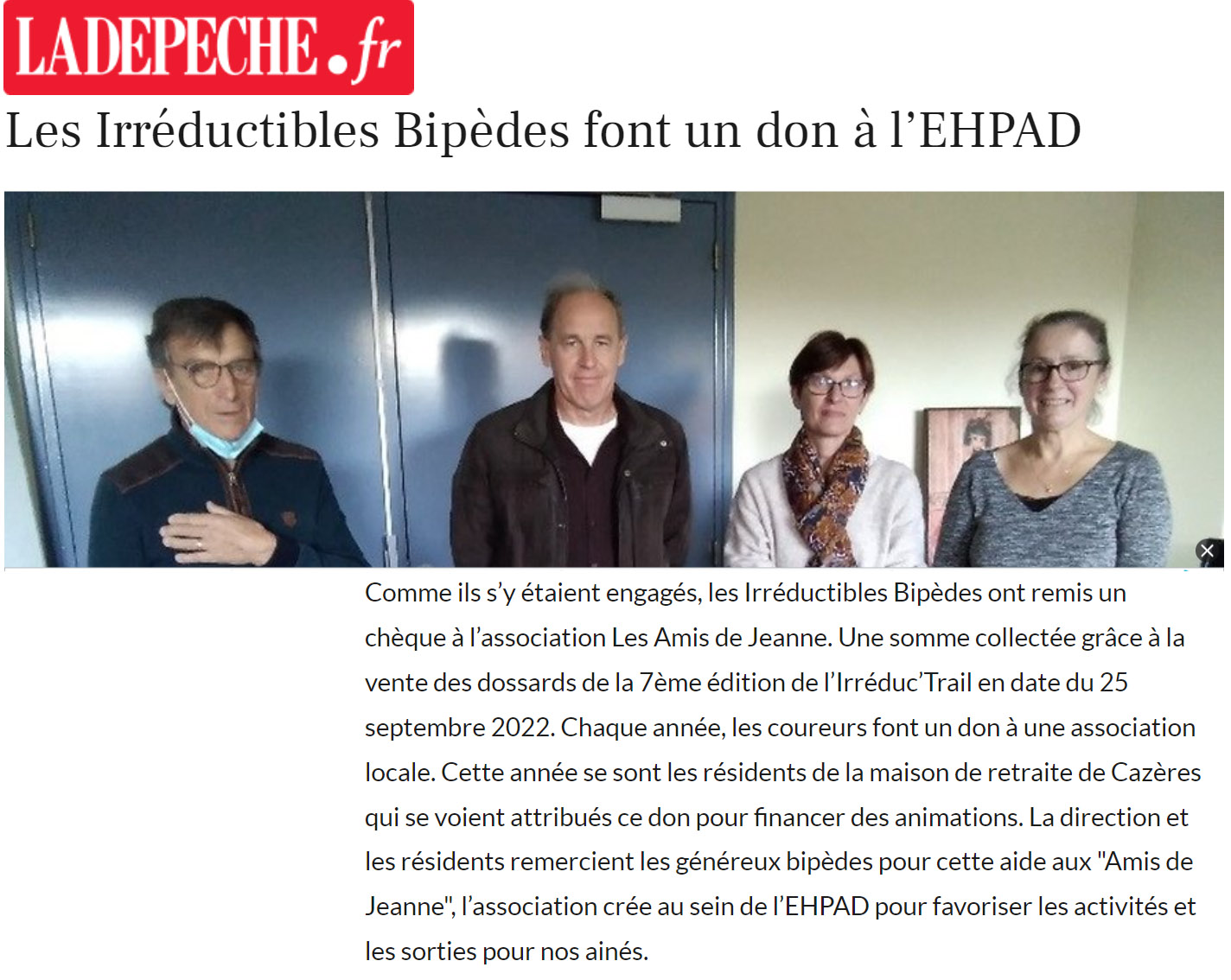 Presse 2022 - Irréduc'trail de Cazères