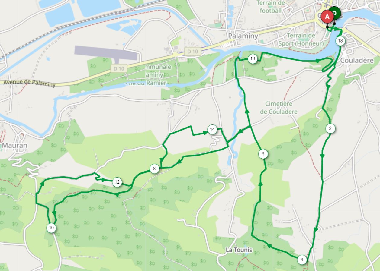 Marche nordique 18 km - Irréduc'trail de Cazères