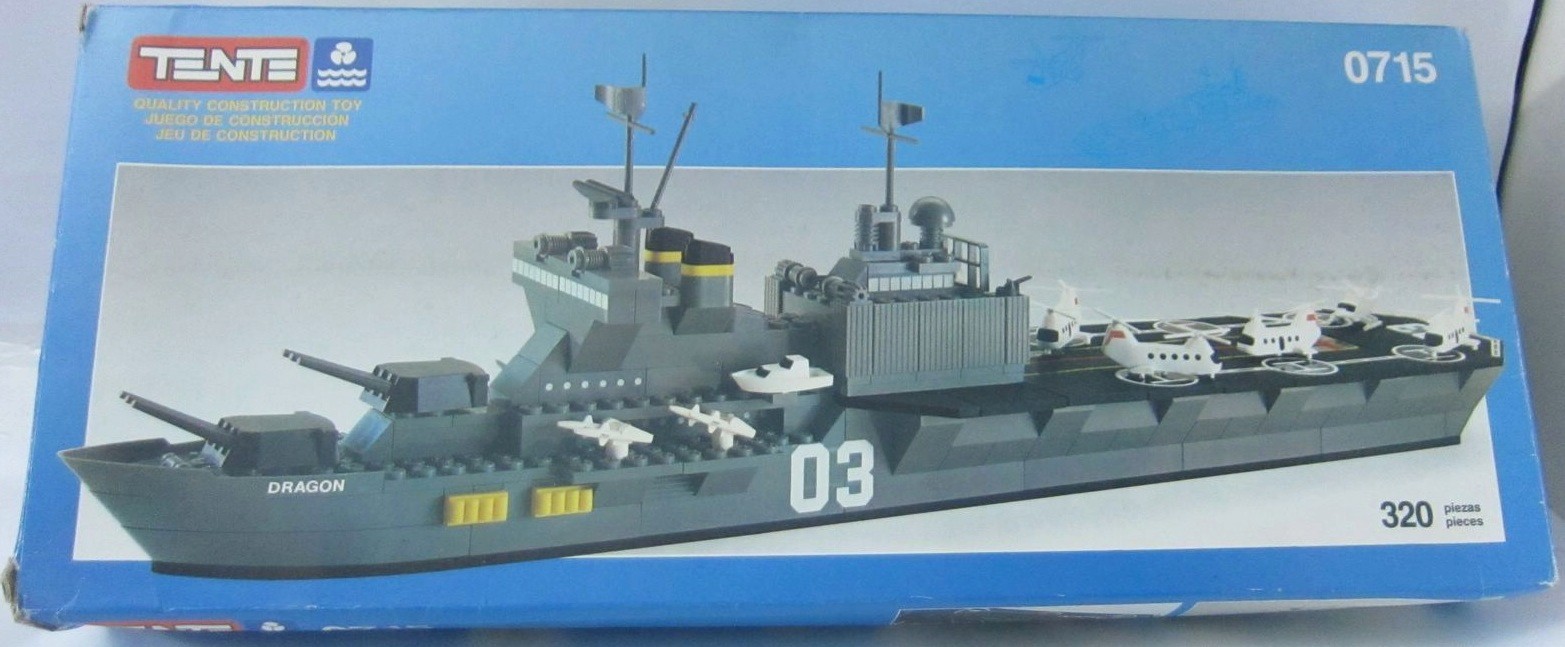 Tente Dragon - Aircraft Carrier Building Bricks World