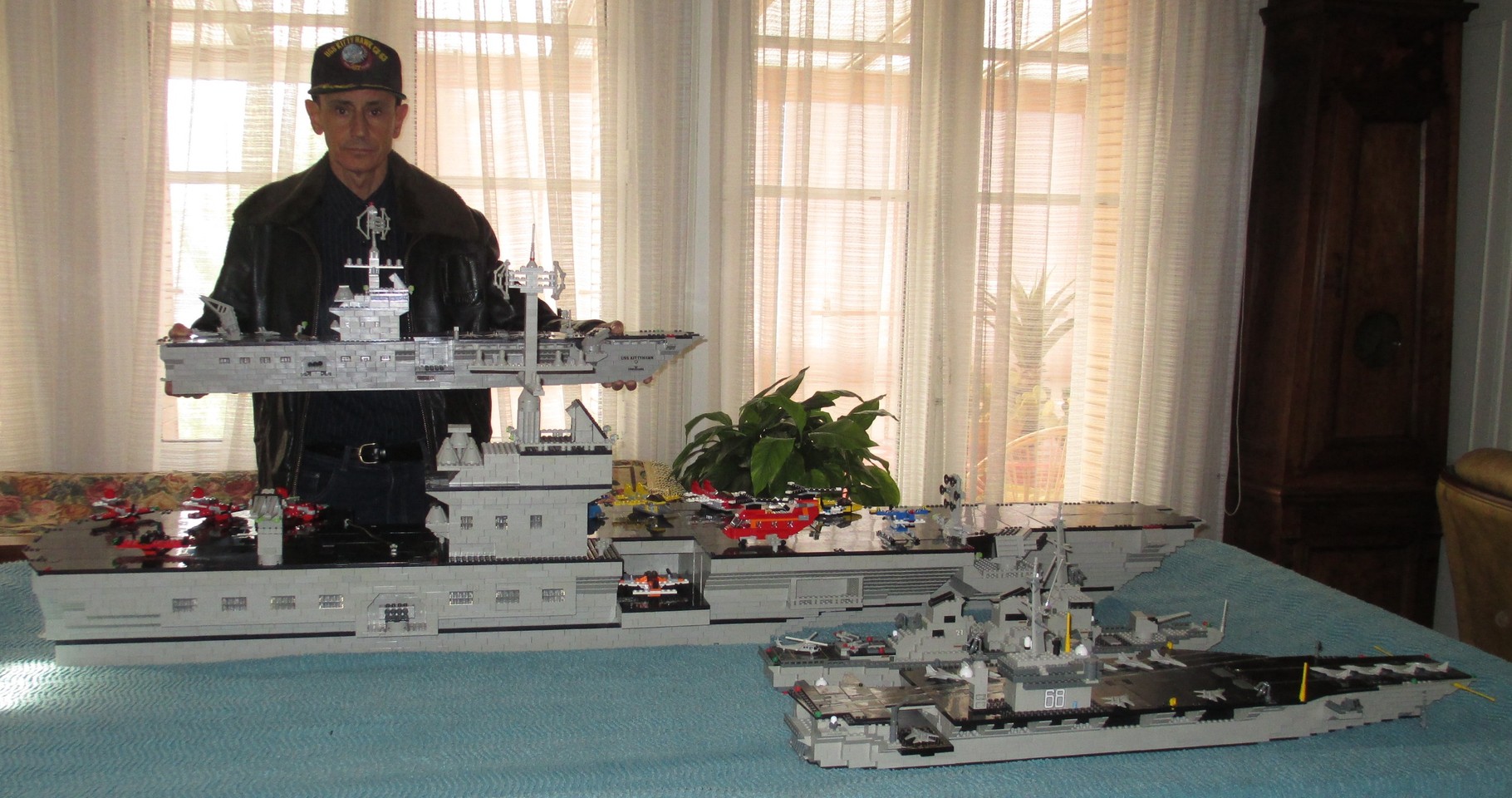 Mega Double Kitty Hawk Bloks - Aircraft Carrier Building Bricks World