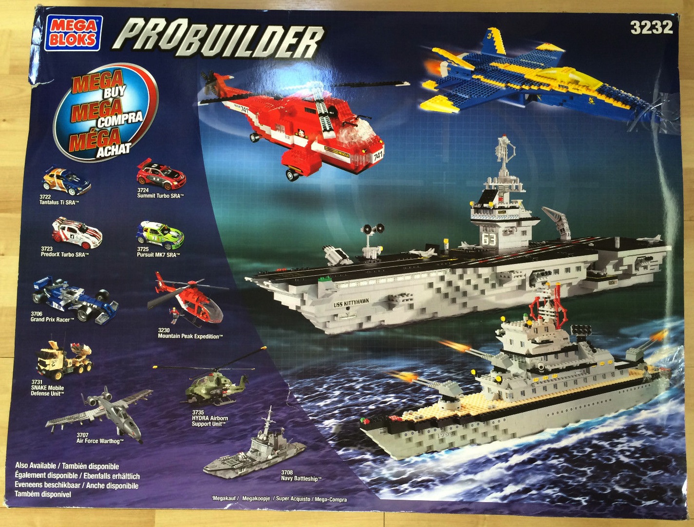 Mega Bloks Kitty Hawk - Aircraft Carrier Building Bricks World