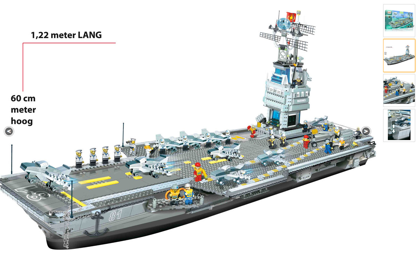 Banbao 8242 - Aircraft Carrier Building Bricks World
