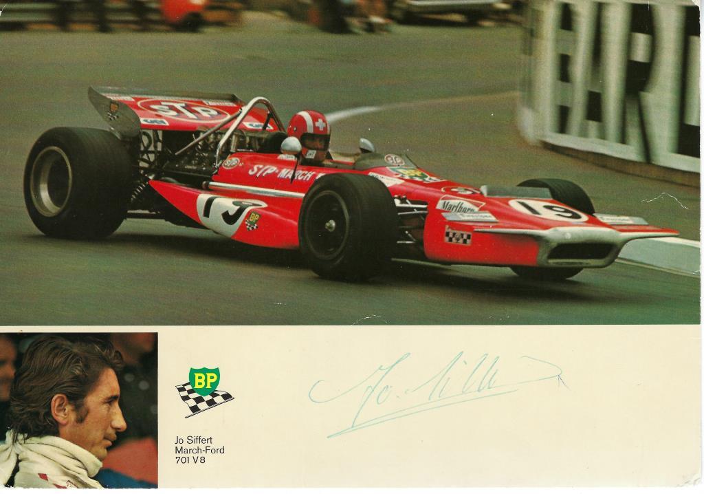 Jo Siffert, Schweizer rennfahrer - motorsport-autogrammes Webseite!