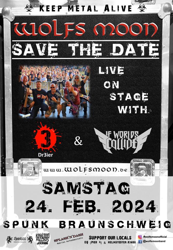 Peine 08.11.2025 - Webseite der Heavy-Metal Band Wolfs Moon!