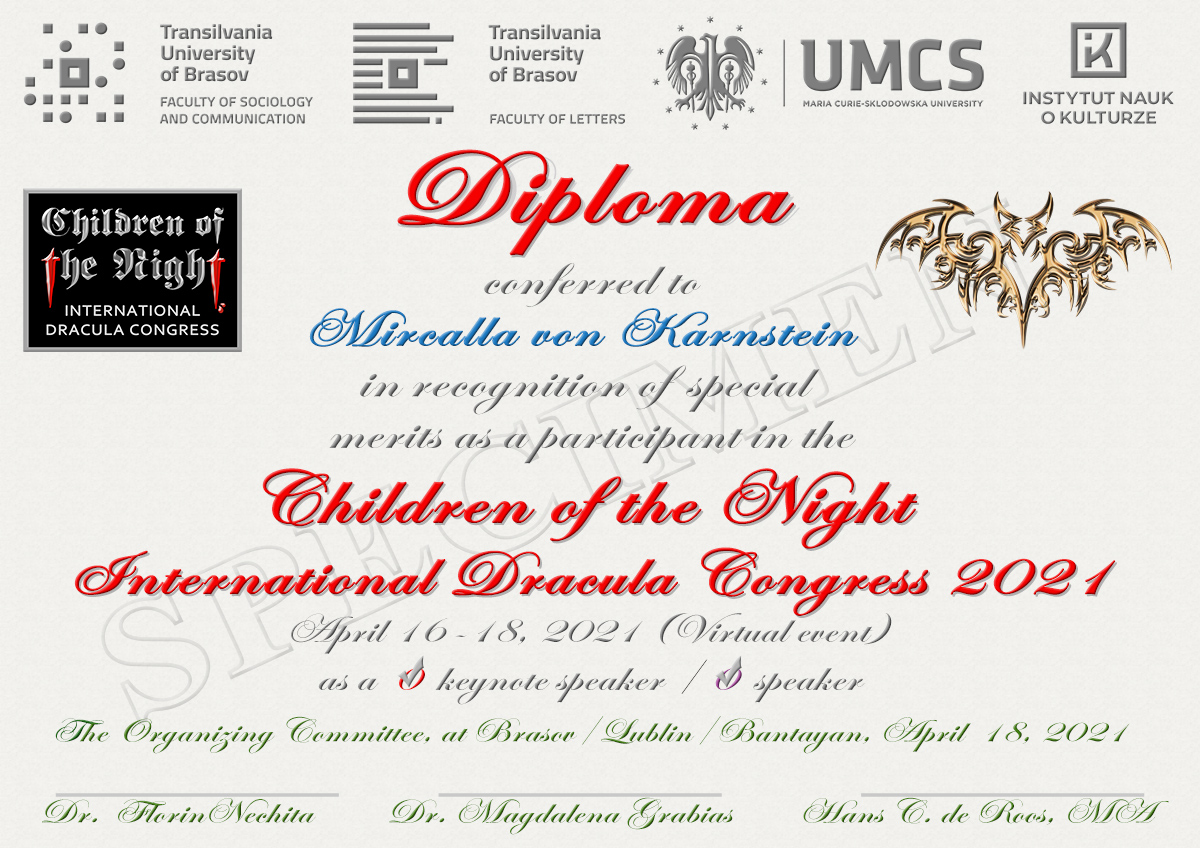 Diploma for participants - dracongress
