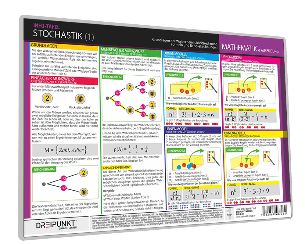 Stochastik - Grundlagen der Wahrscheinlichkeitsrechnung - DREIPUNKT®