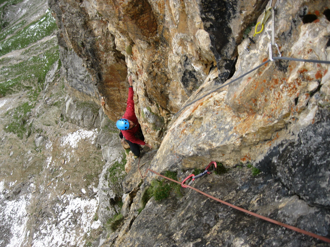 Scharnitzspitze Direkte Südwand "Spitzenstätter/Baldauf" - bergauf ...