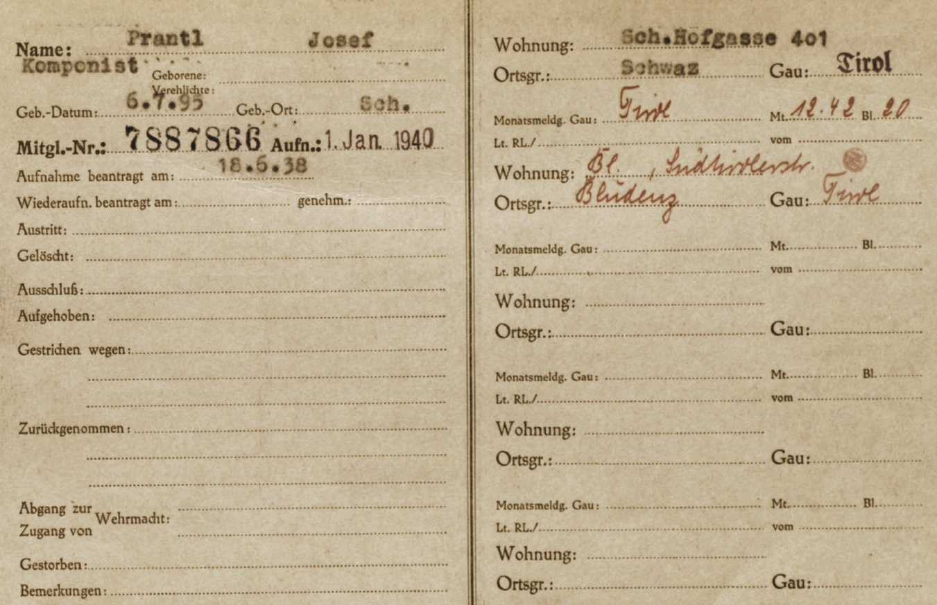 Die Rolle von Pepi Prantl im Nationalsozialismus - Josef Anton "Pepi ...